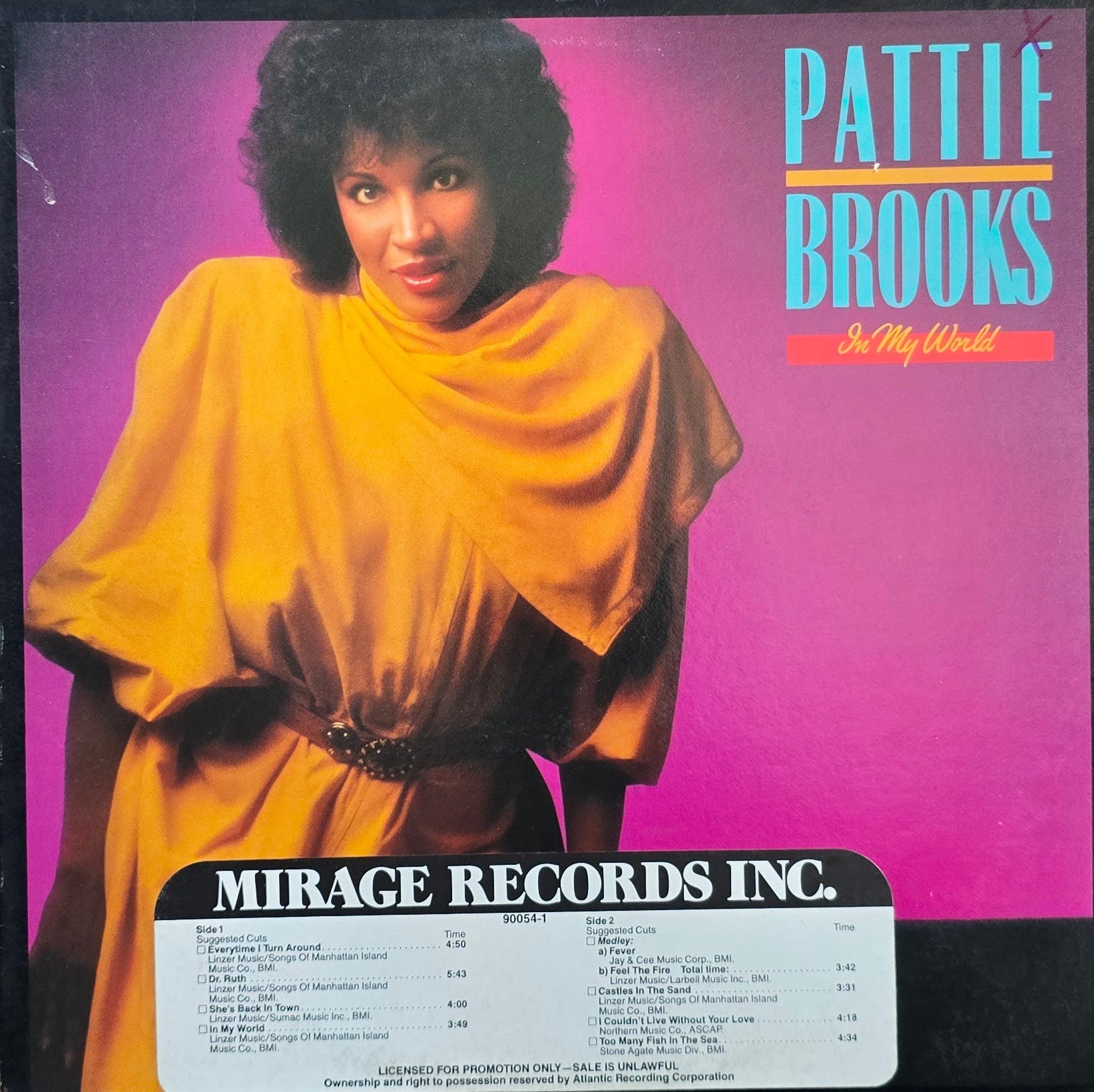 Pattie Brooks – In My World – Vinyl Legend